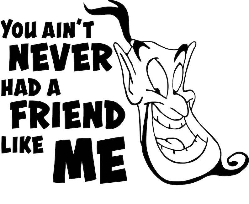 Genie - Aladdin SVG, PDF, PNG - Etsy