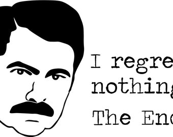 Ron Swanson Parks and Rec SVG Cut File - Etsy