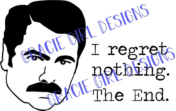Ron Swanson SVG PDF JPEG | Etsy