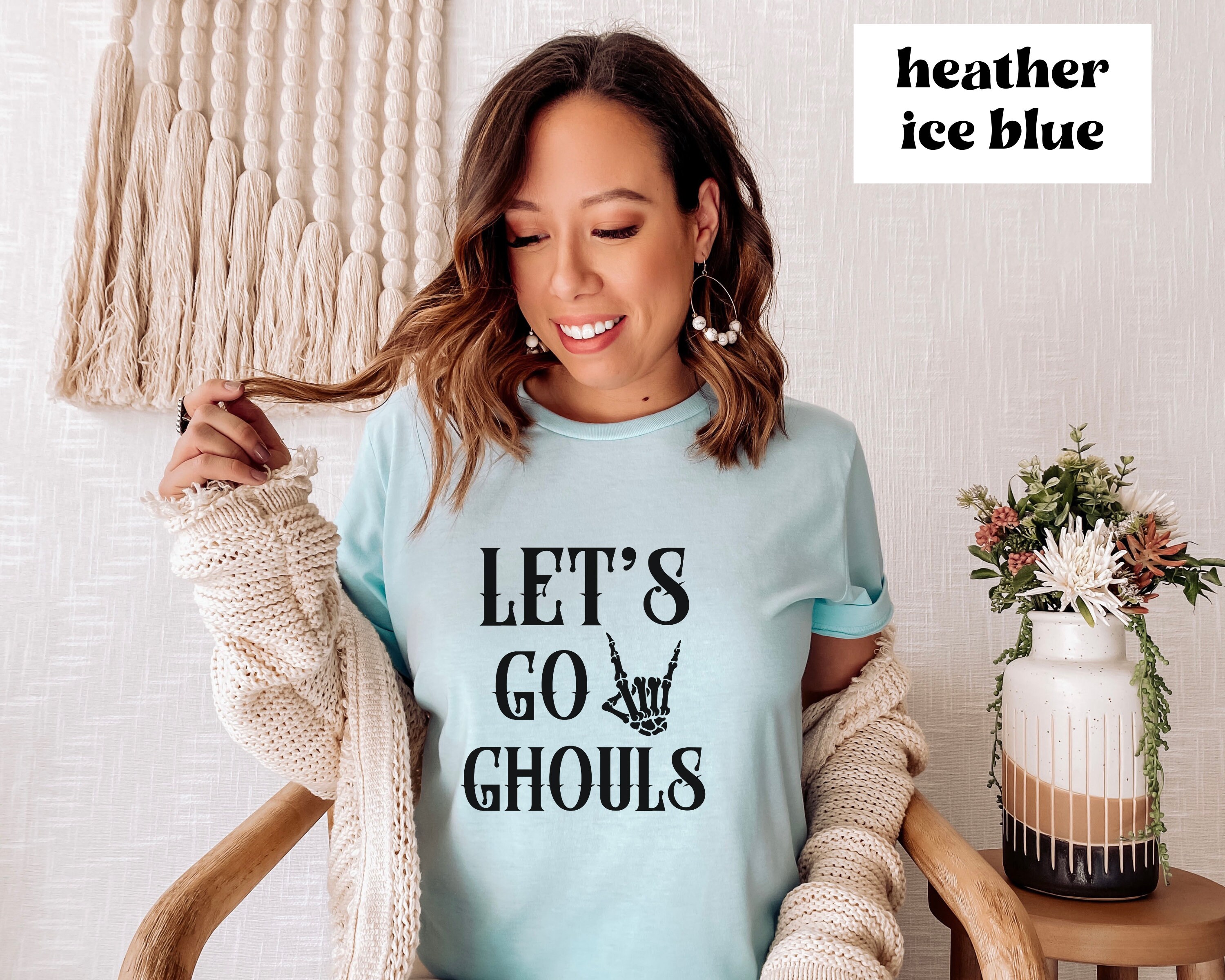 Let's Go Ghouls Tshirt, Skeleton Girl Trip Bride Tarot Goth Shirt ...