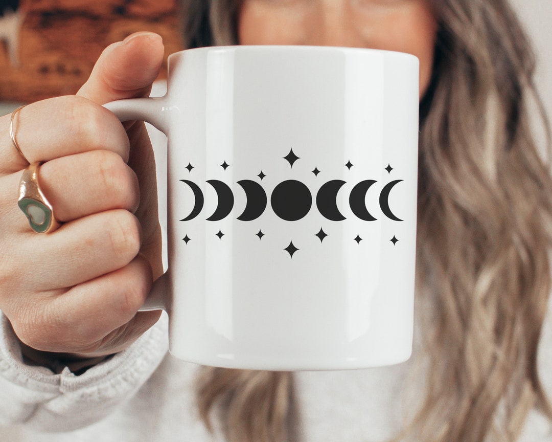 Celestial Witch Moon Phases Coffee Tea Mug Moon Magic Full - Etsy