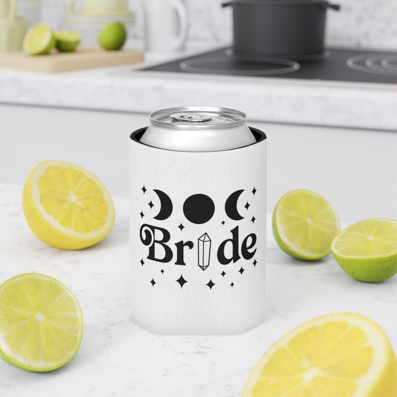 Witchy Bride Can Cooler Hitched Bride Tarot Coven Crystal - Etsy
