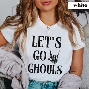Let's Go Ghouls Tshirt, Skeleton Girl Trip Bride Tarot Goth Shirt ...