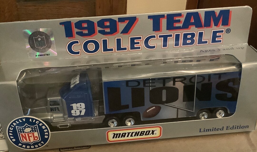 1997 Detroit Lions NFL Matchbox Semi - Etsy