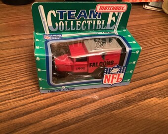 Atlanta Falcons 1991 NFL Diecast Ford Model A Truck by Matchbox White ...