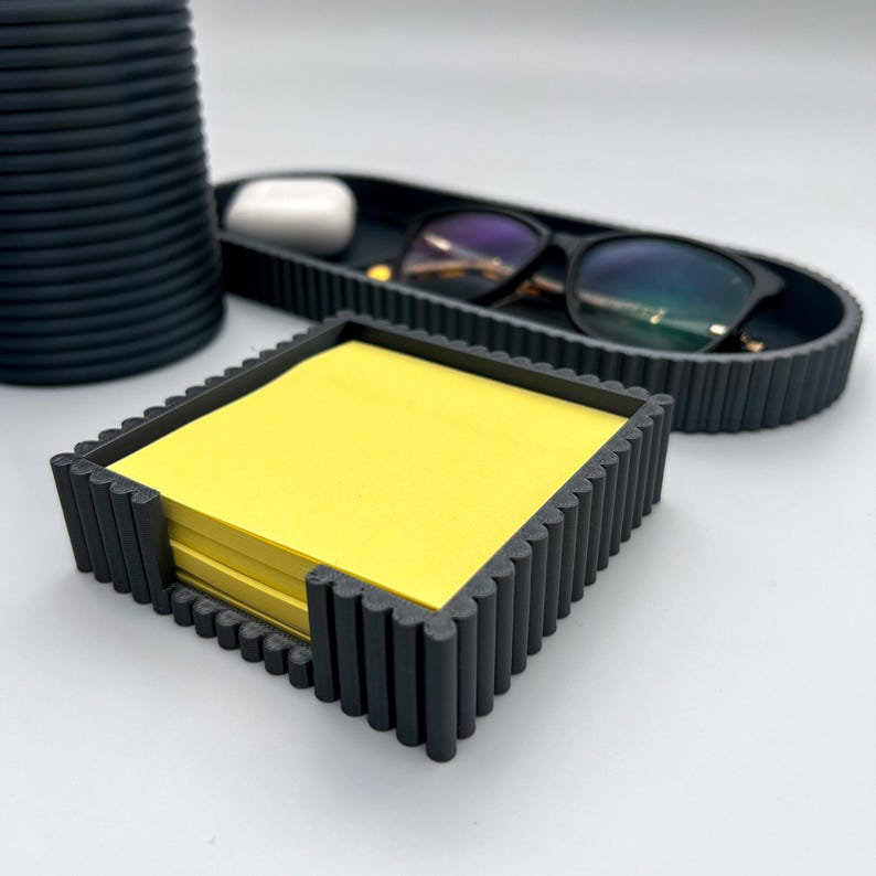 Sticky Note Holder for Desk Organization, 3d Printed Organizer for ...