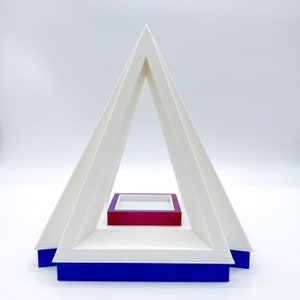 Pyramid LED Table Lamp With Color Changing Remote,3d Printed LED Lamp ...