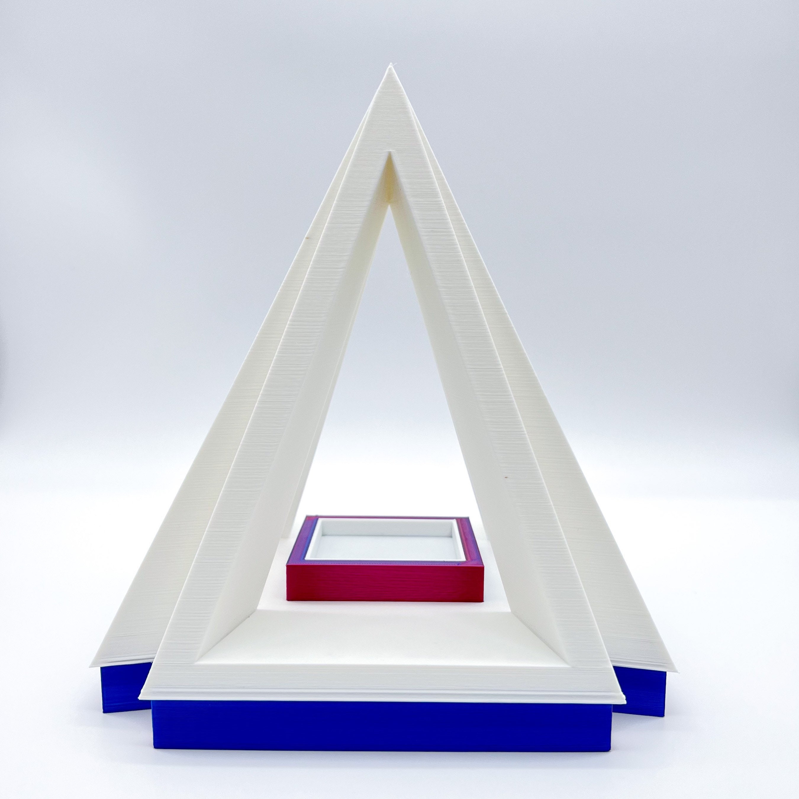 Pyramid LED Table Lamp With Color Changing Remote3d Printed - Etsy