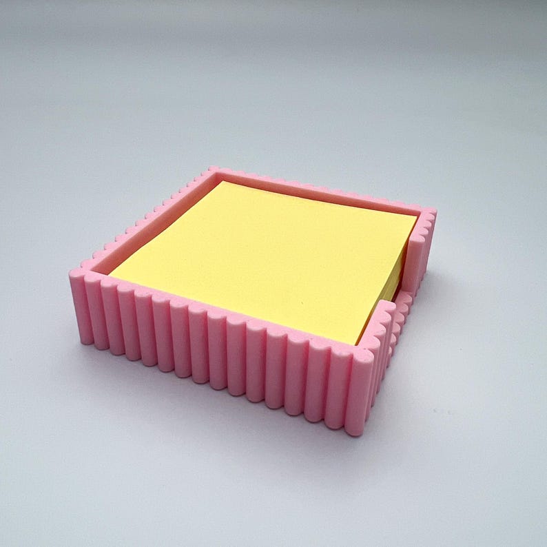 Sticky Note Holder for Desk Organization, 3d Printed Organizer for ...