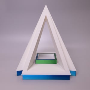 Pyramid LED Table Lamp With Color Changing Remote,3d Printed LED Lamp ...