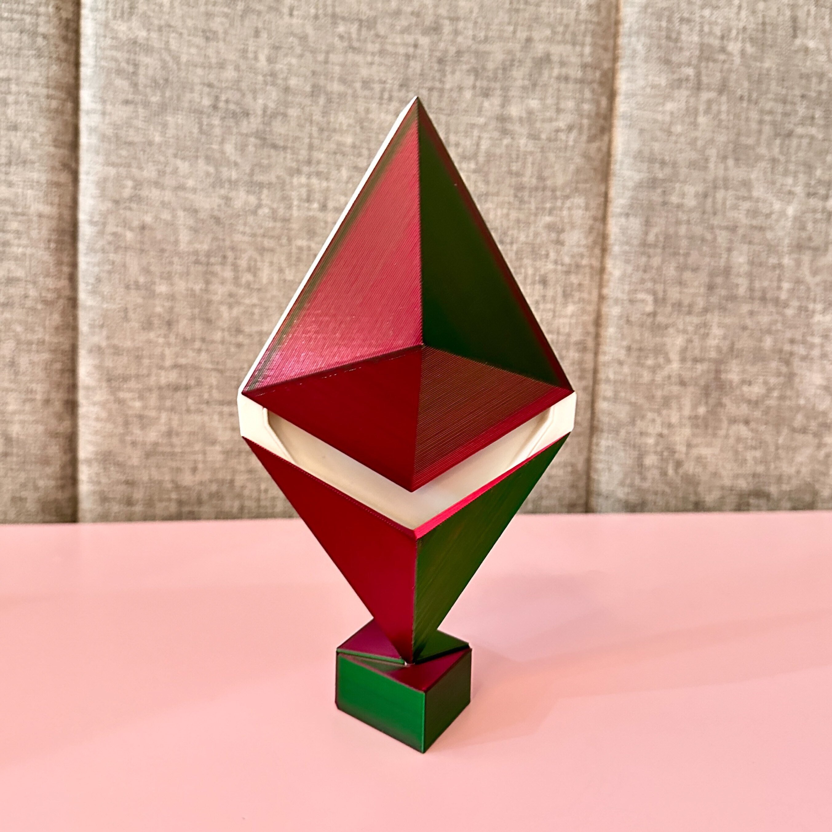 LED RGB Ethereum Table Lamp,color Changing Remote 3D Printed Cool Lamp ...