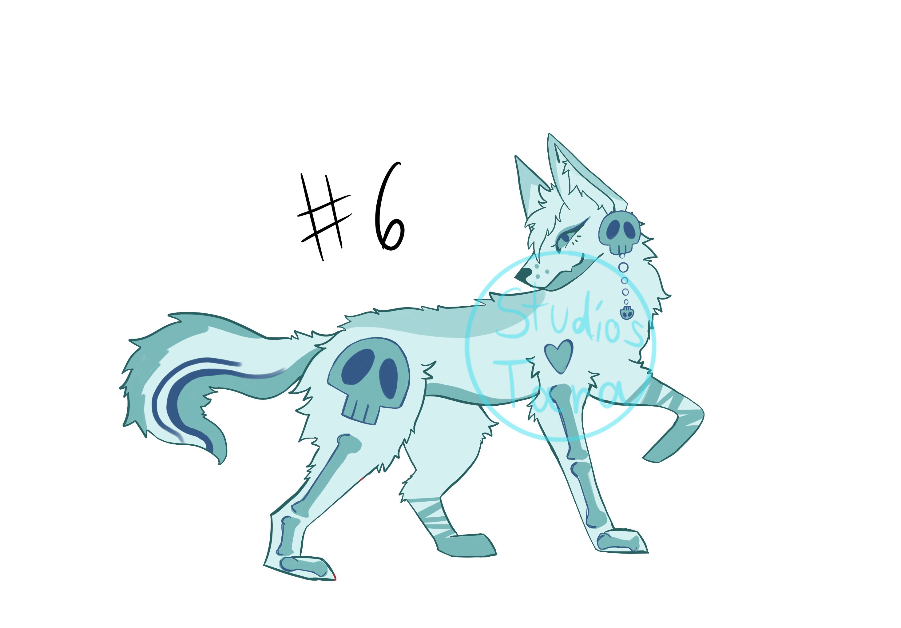 Digital Wolf / Canine Fursona Adopt , Fursuit Adoptable - Etsy