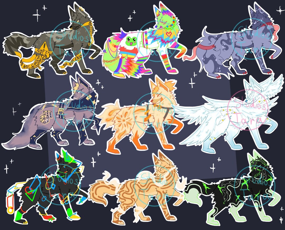 Digital Wolf / Canine Fursona Adopt , Fursuit Adoptable - Etsy