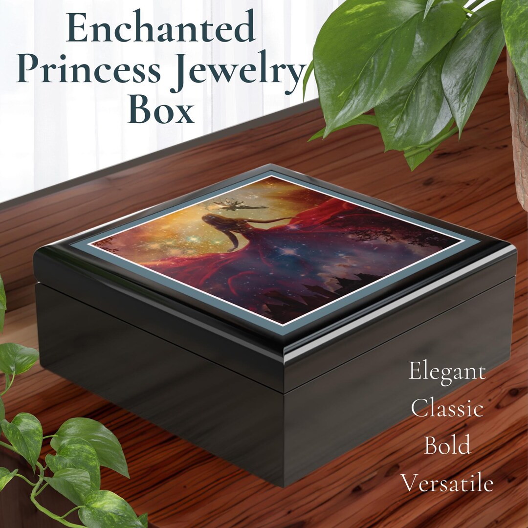 Enchanted Princess Fairy Jewelry Box Storage Chic Accessory Elegant ...