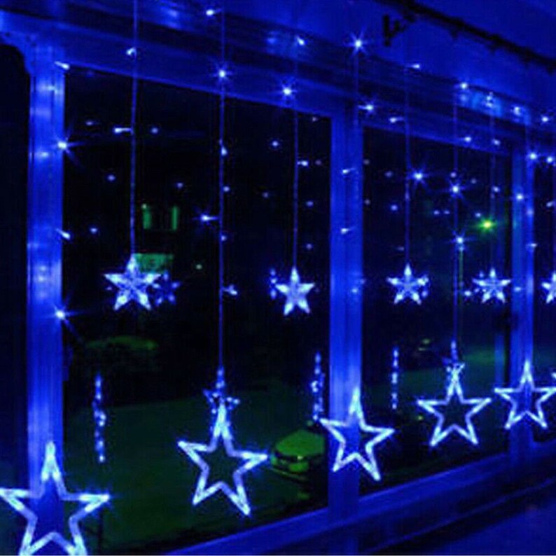 Star Curtain Lights LED String Lights Twinkle Fairy Lights - Etsy UK