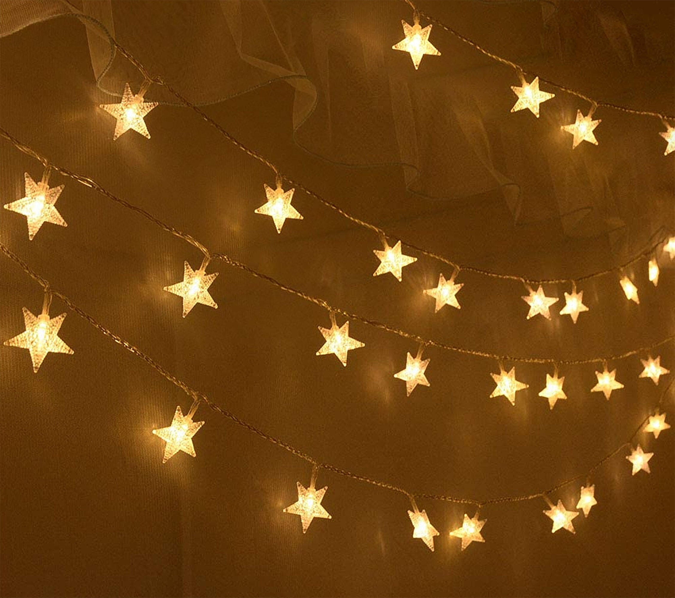 Star Fairy Lights Star String Lights String Lights Indoor - Etsy UK