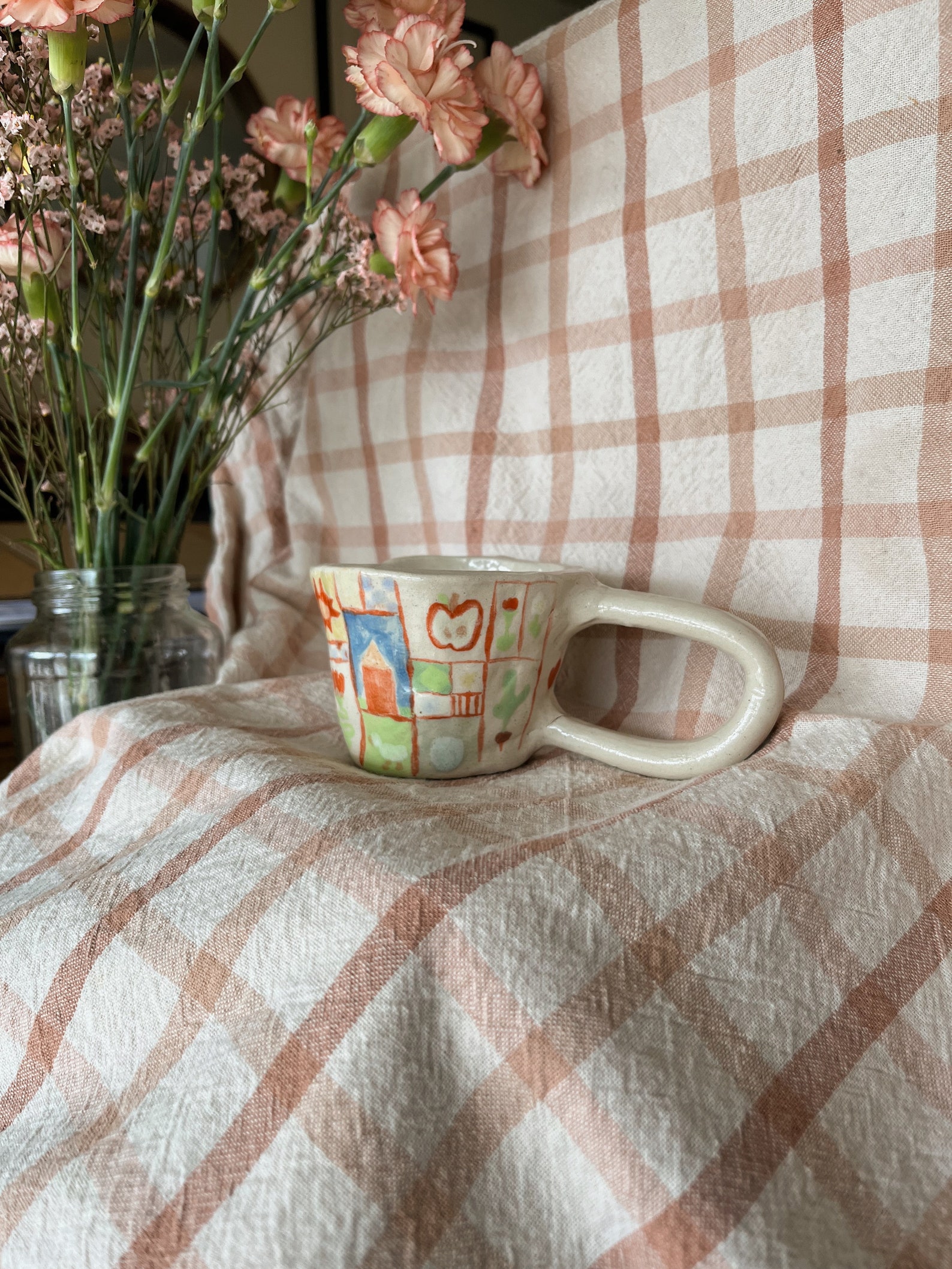 Ceramic Collage Mug Handmade - Etsy