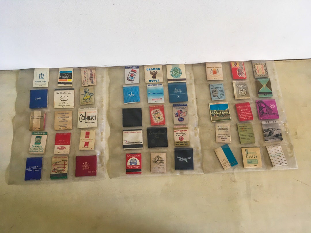 45 Vintage Art Print Matchbooks. Collection of 45 Thin Pocket ...
