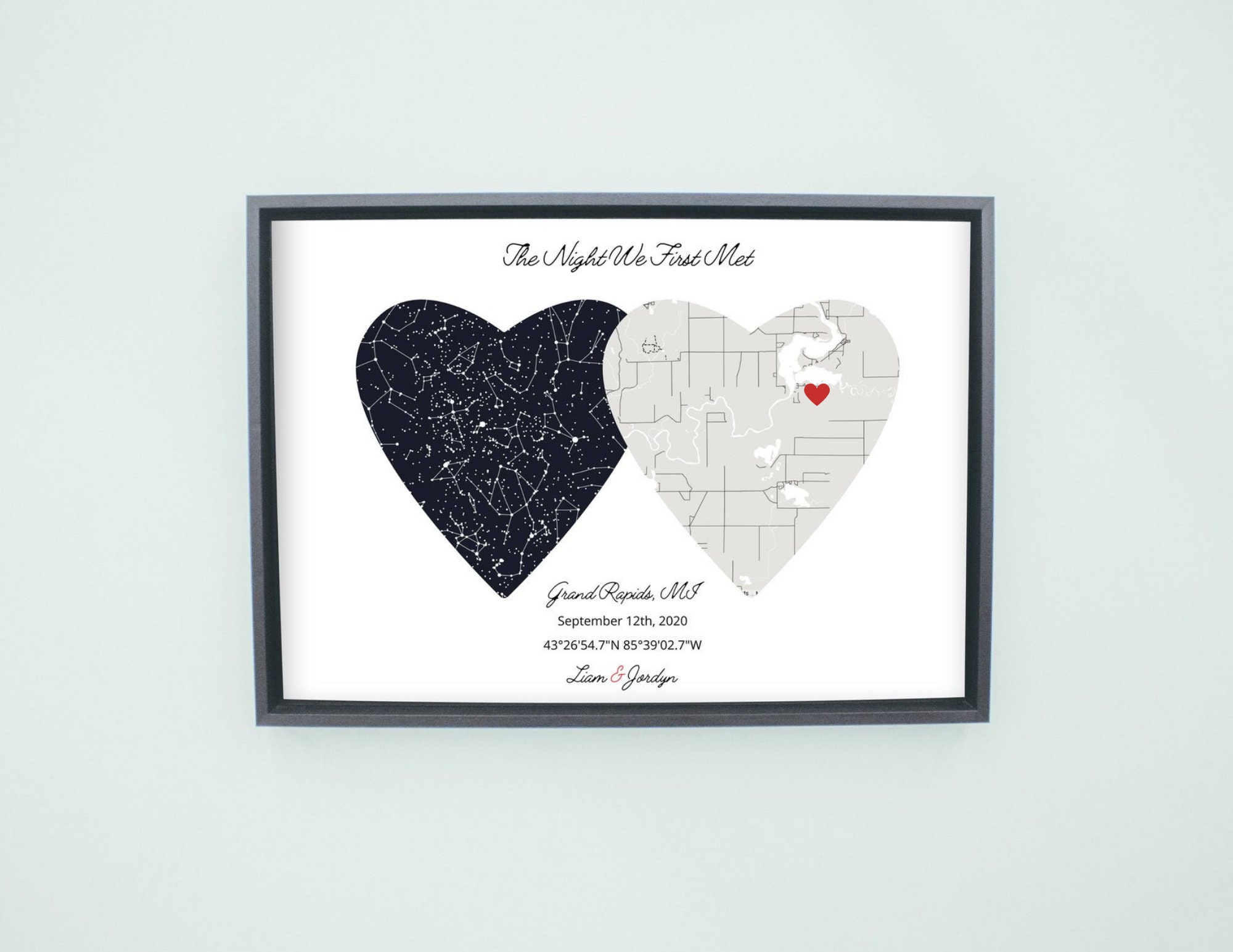 Custom Star Chart and Map for Thoughtful Gift - Etsy