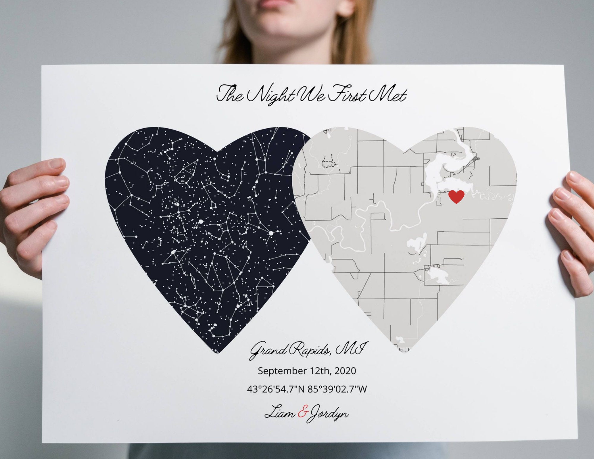 Custom Star Chart and Map for Thoughtful Gift - Etsy