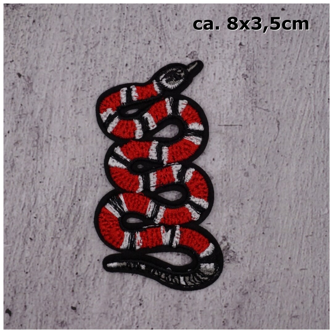 Snake Patch Label Patches Labels Iron-on Patches Application Iron-on ...