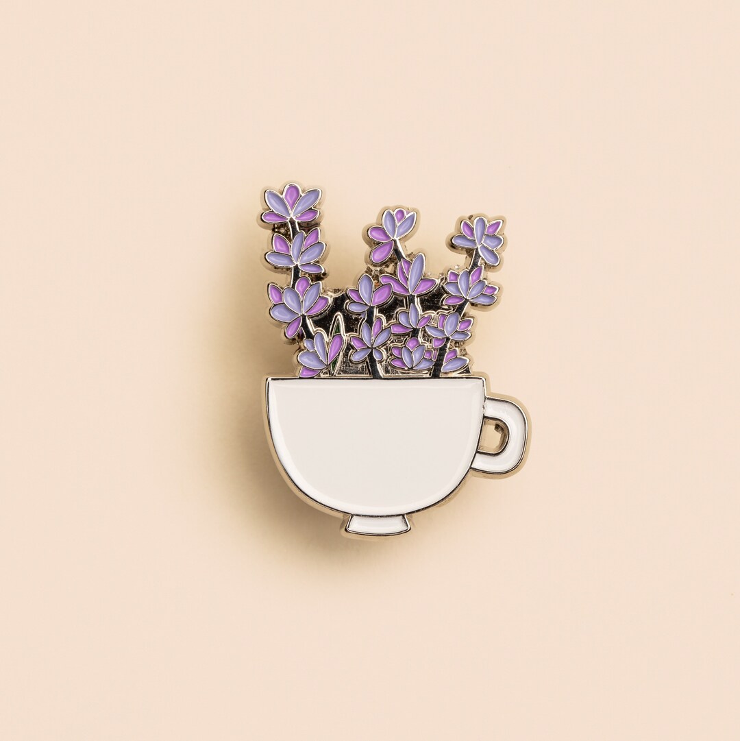 Lavender Enamel Pin Lapel Pin Gift Ideas Gift Guide - Etsy