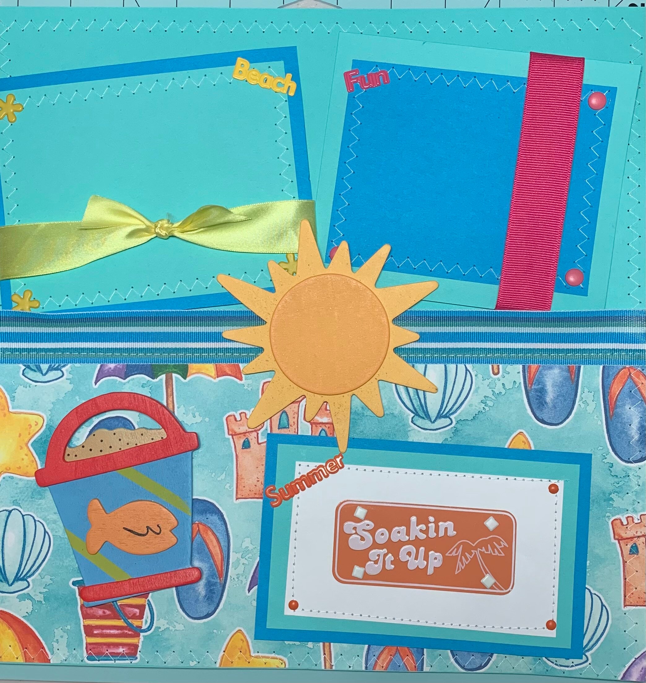 Premade Scrapbook Pages 12x12 Summer - Etsy