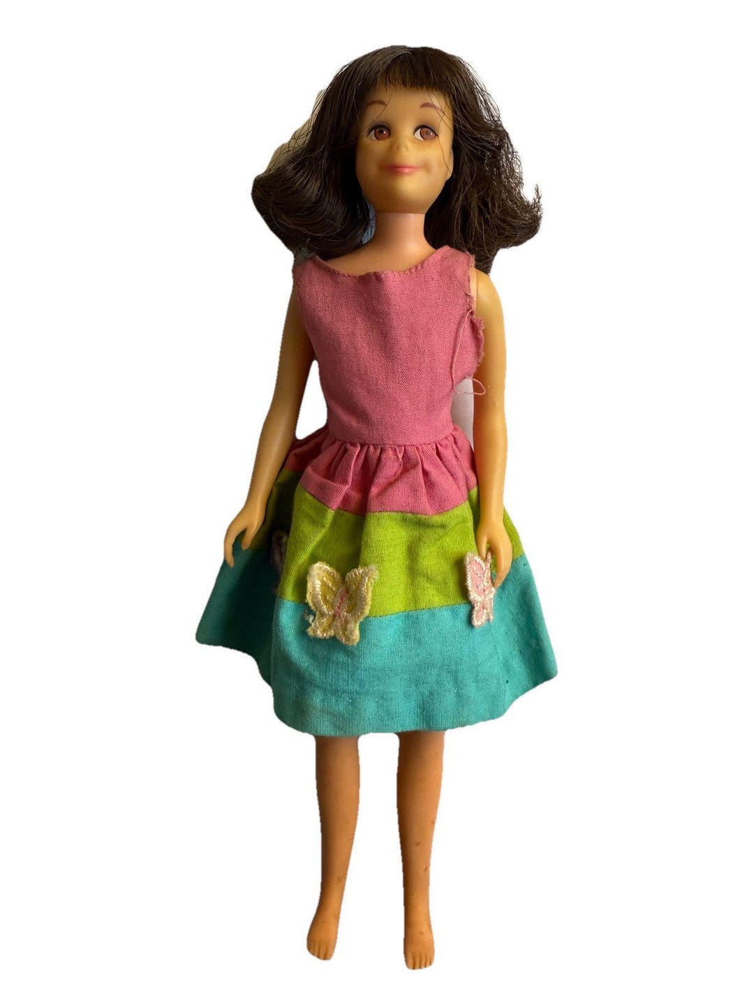 VINTAGE Brunette SKOOTER Doll Skippers Friend 1963 Mattel Barbie ...