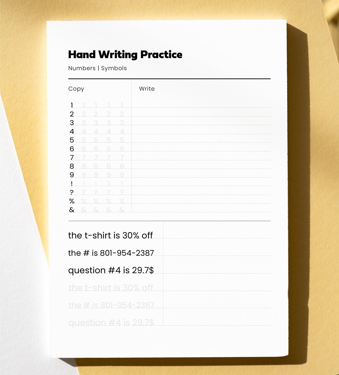 Complete Handwriting Practice Printables Kit, Handwriting Worksheets ...