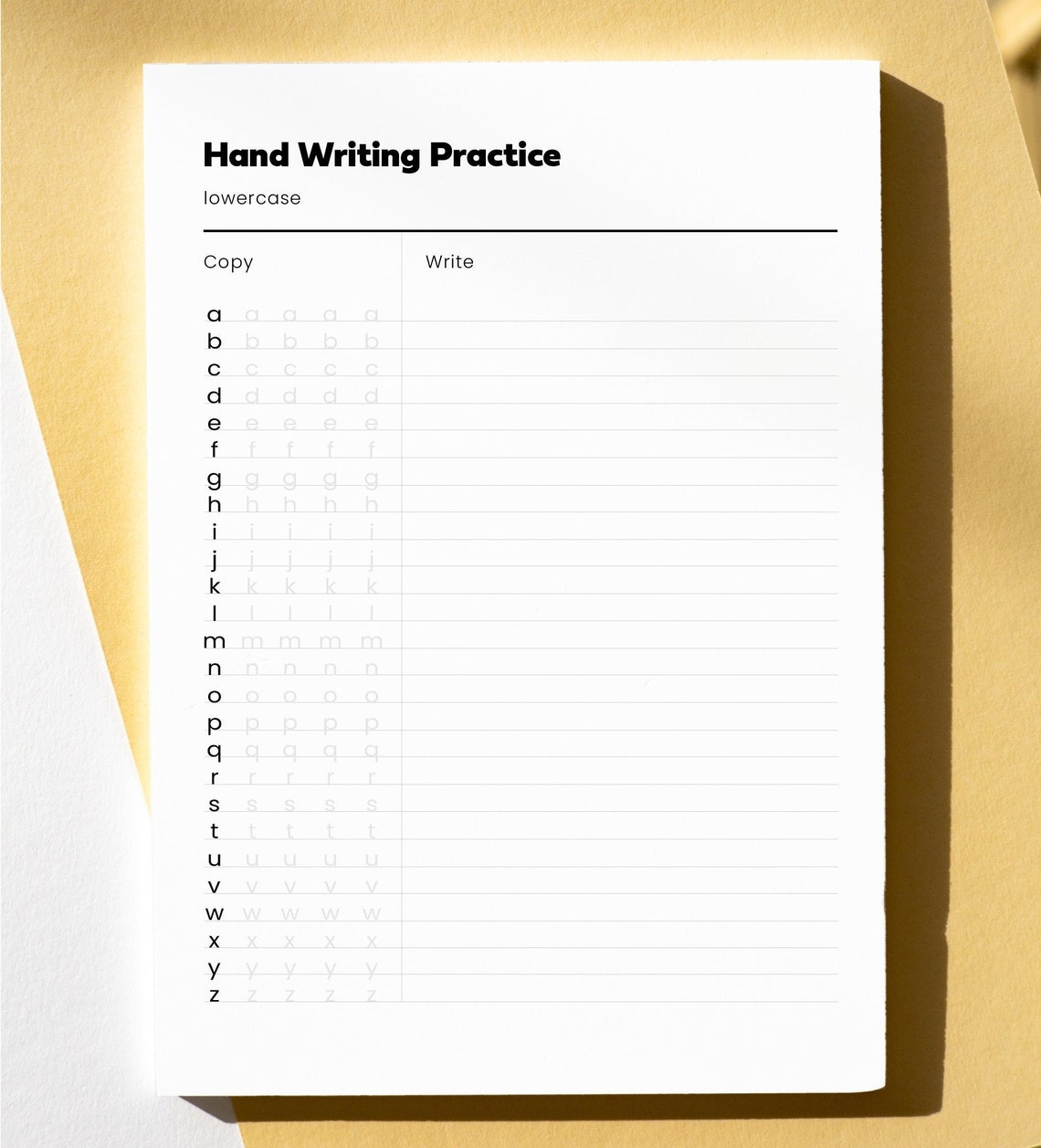 Complete Handwriting Practice Printables Kit, Handwriting Worksheets ...