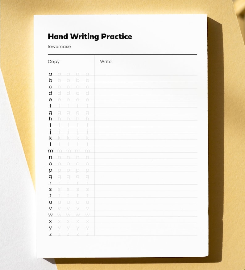 Complete Handwriting Practice Printables Kit, Handwriting Worksheets ...