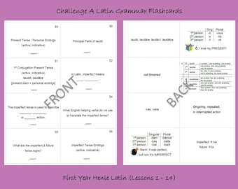 Henle Latin Grammar Rules Flashcards - Classical Conversations ...