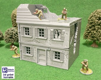 L Shaped Farm 3D Printed Terrain WWII the World at War - Etsy