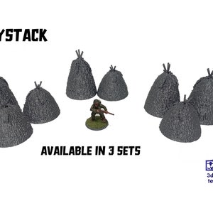 Haystack Farm Set - Available in 15mm, H0, 20mm, 28mm, 32mm, 35mm, 1:30 ...