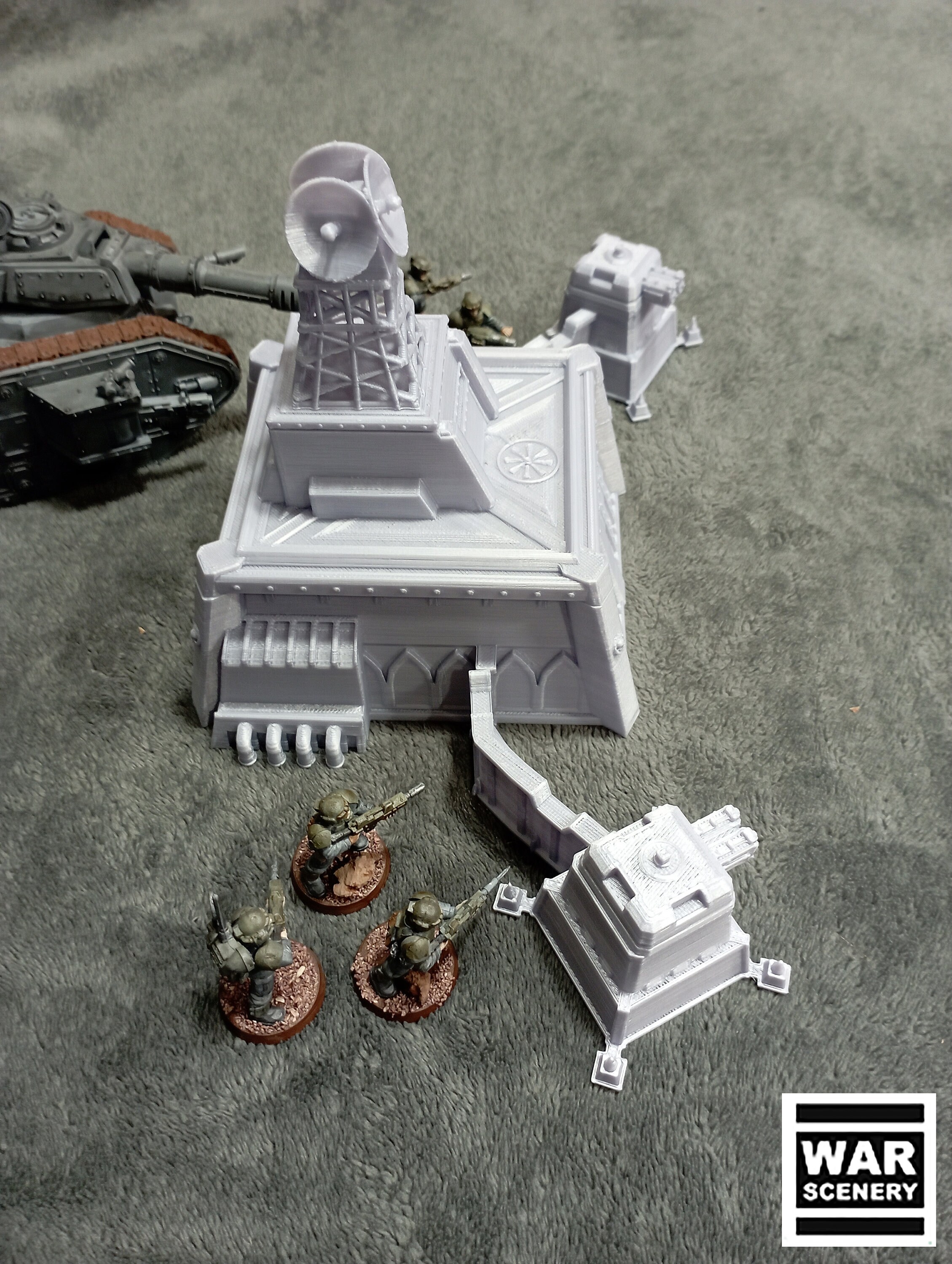 Armored Fortification 3D Printed Terrain Model for Tabletop - Etsy Canada