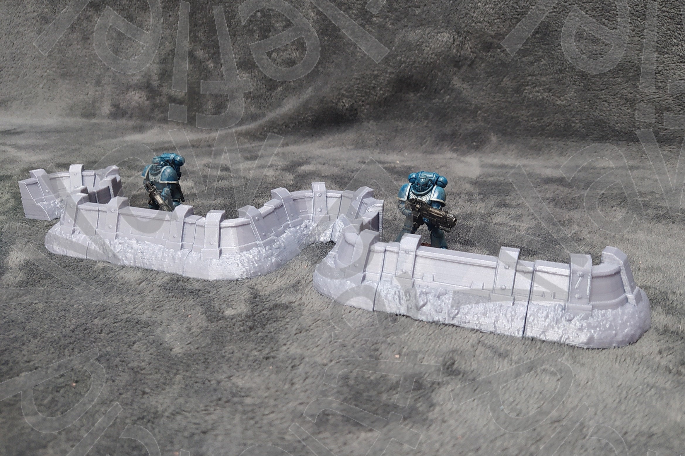 Modular Wall 3D Printed Terrain Model for Tabletop Wargames - Etsy