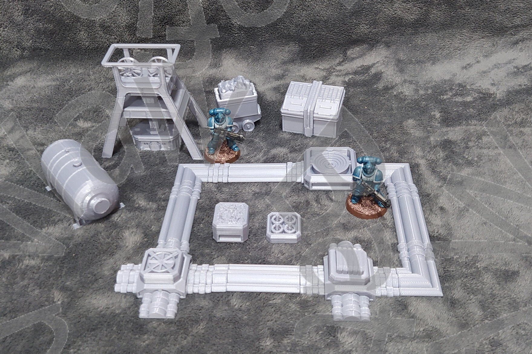 Mining Facility 3D Printed Terrain Model for Tabletop - Etsy