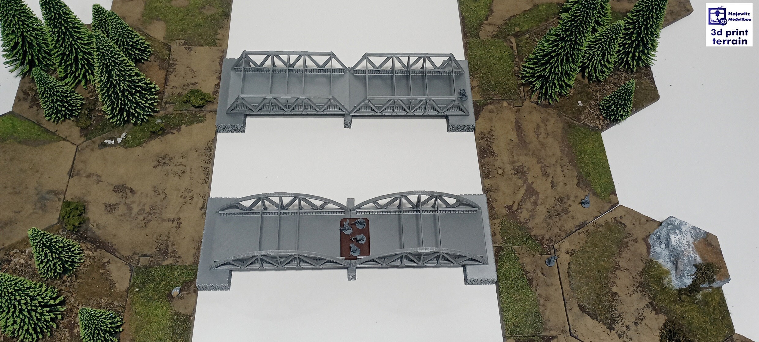 20th Century European Steel Bridge - Available in Two Versions, Modular ...