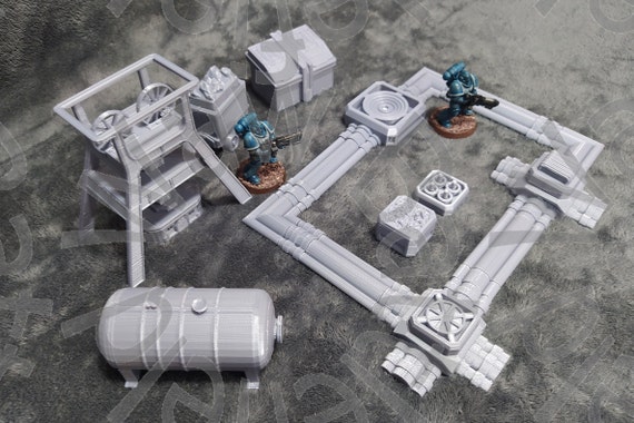 Mining Facility 3D Printed Terrain Model for Tabletop | Etsy