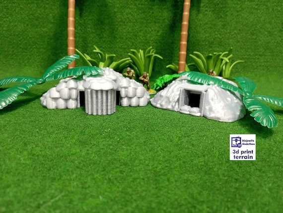 Machine Gun Bunker 3D Printed Terrain WWII the World at - Etsy
