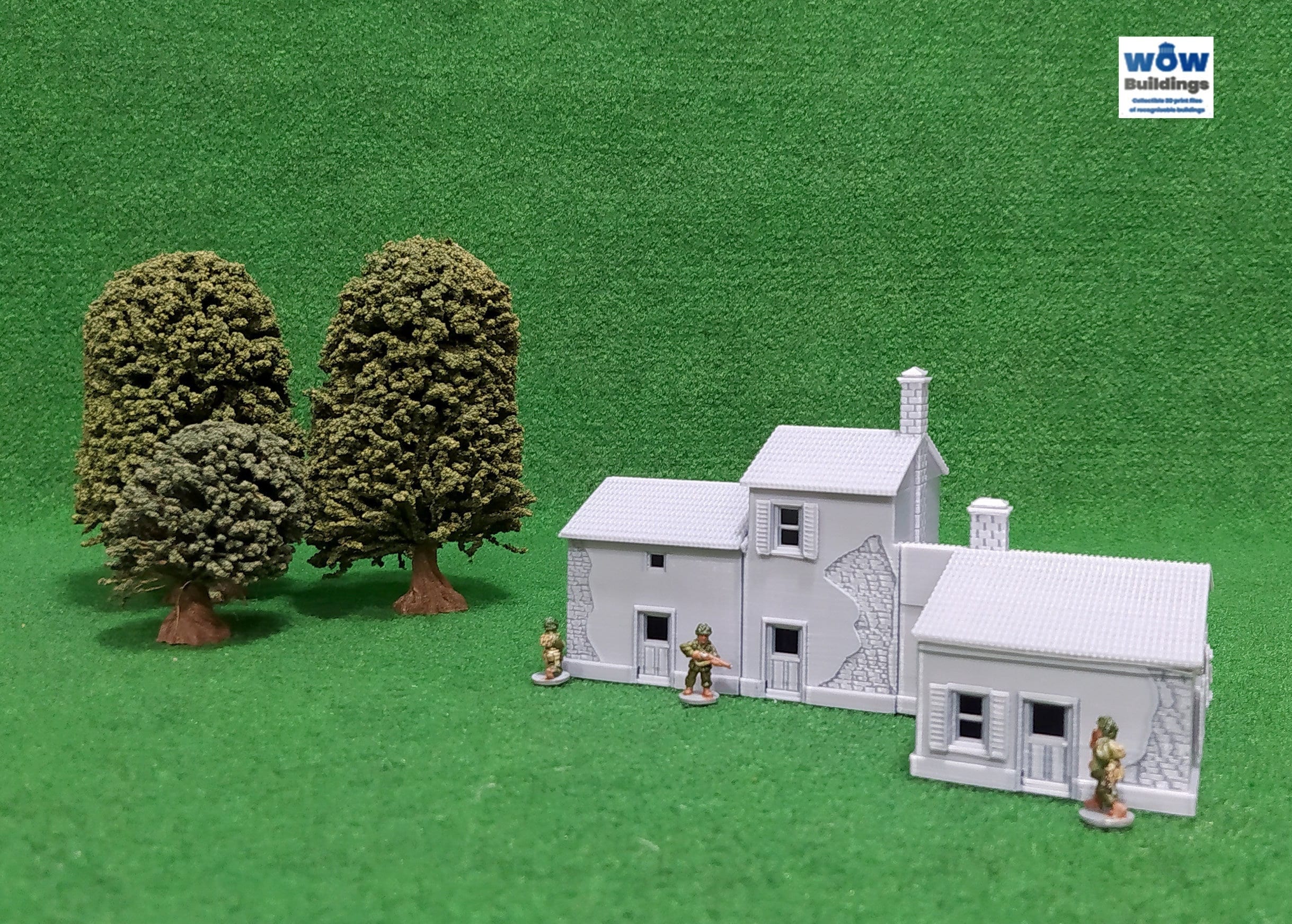 Normandy House 7, Printed Terrain Model for Tabletop Wargames ...