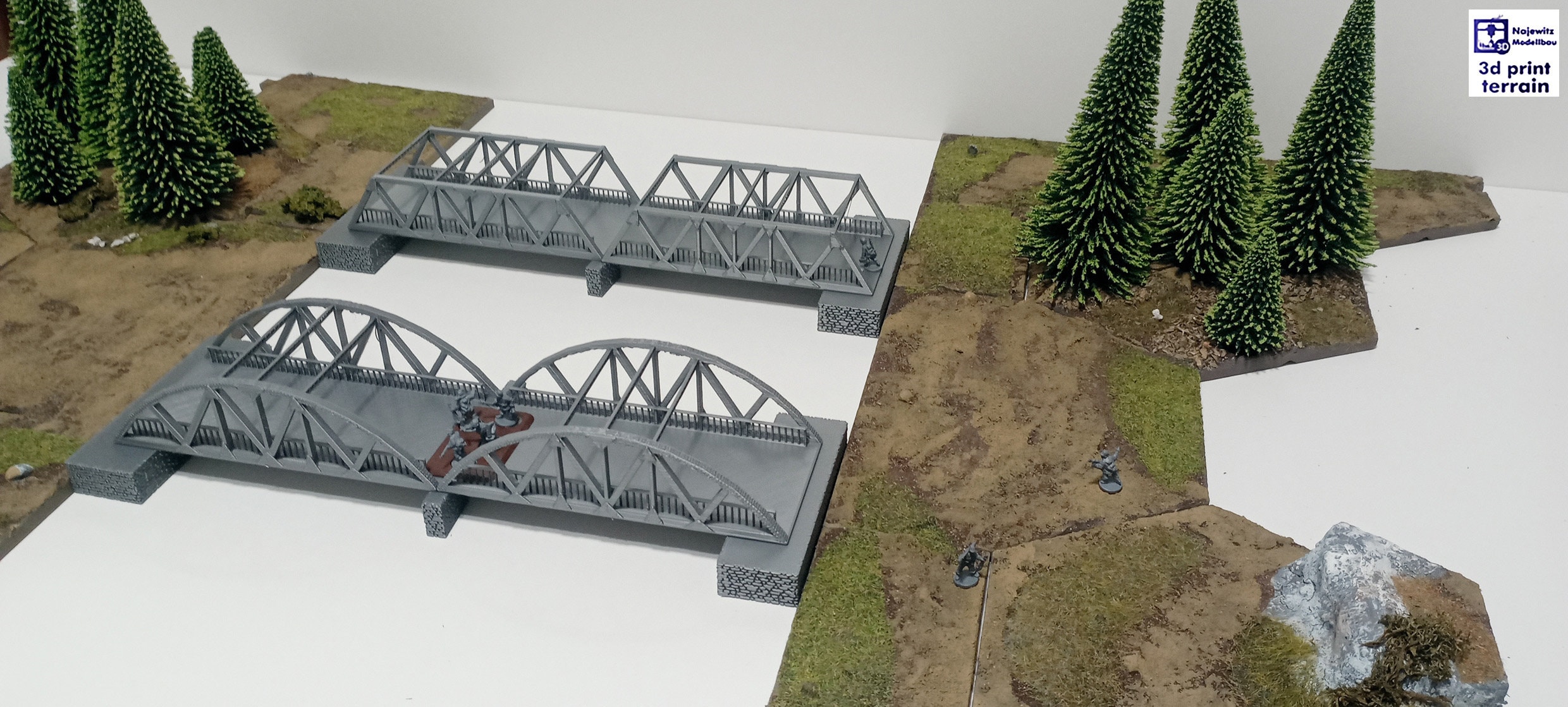 20th Century European Steel Bridge - Available in Two Versions, Modular ...