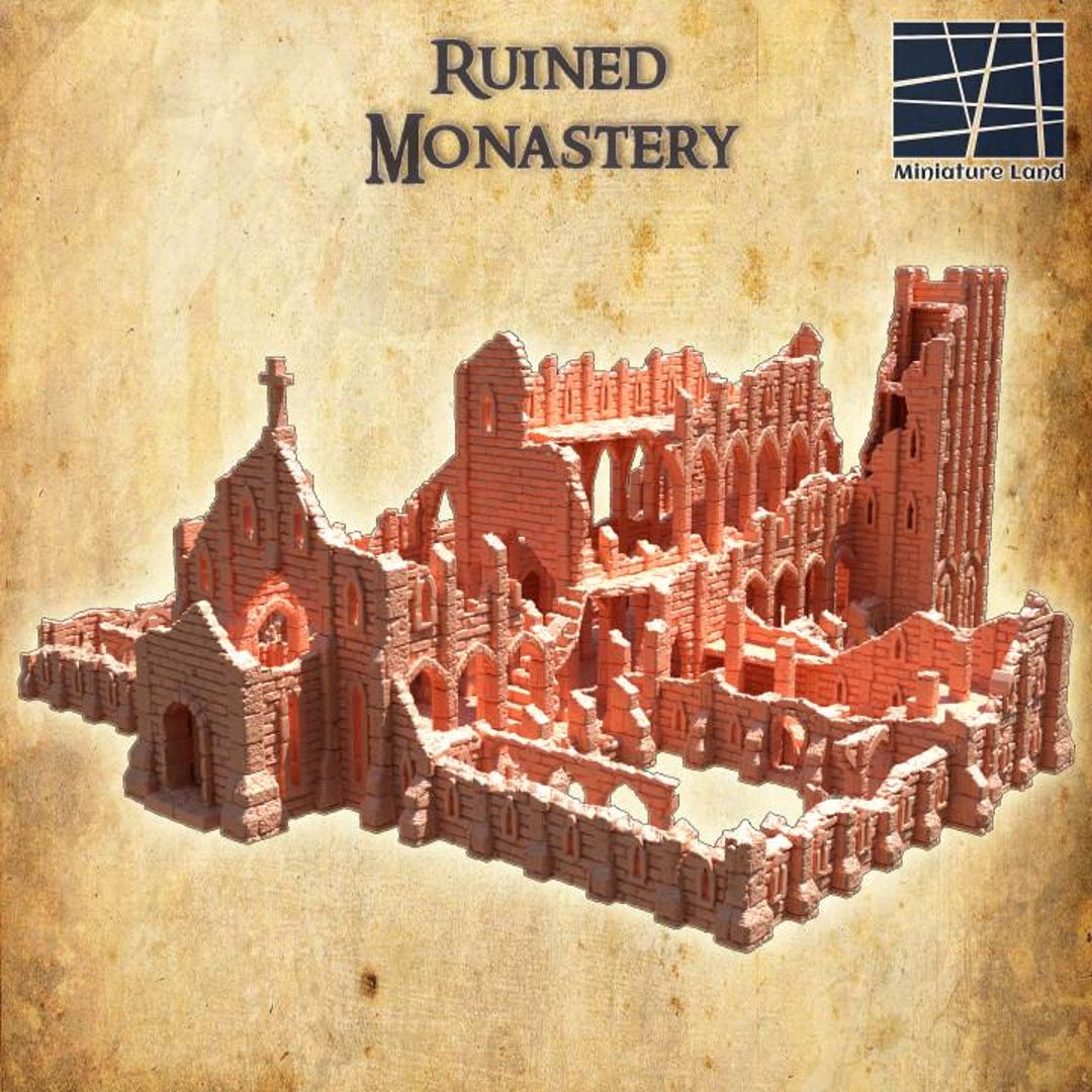 Ruined Monastery - Fantasy Scenery /castles, Keeps, Temples, Available ...