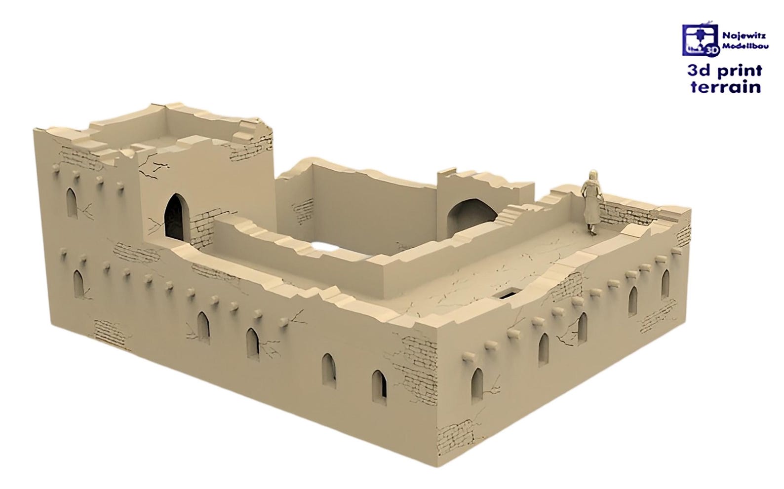 Rural Desert Building - Medieval Diorama, Model Medieval, Medieval ...