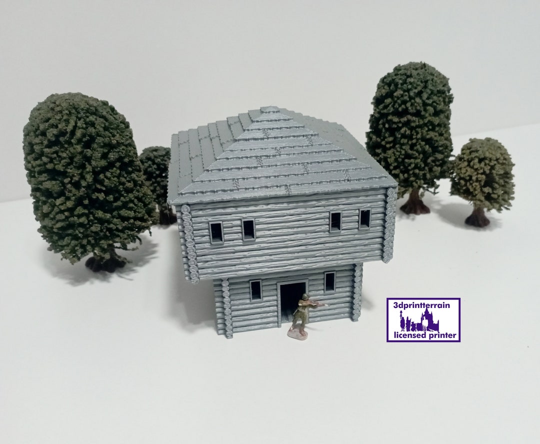 Two Storey Log Blockhouse - French Indian War, Diorama, America: the ...