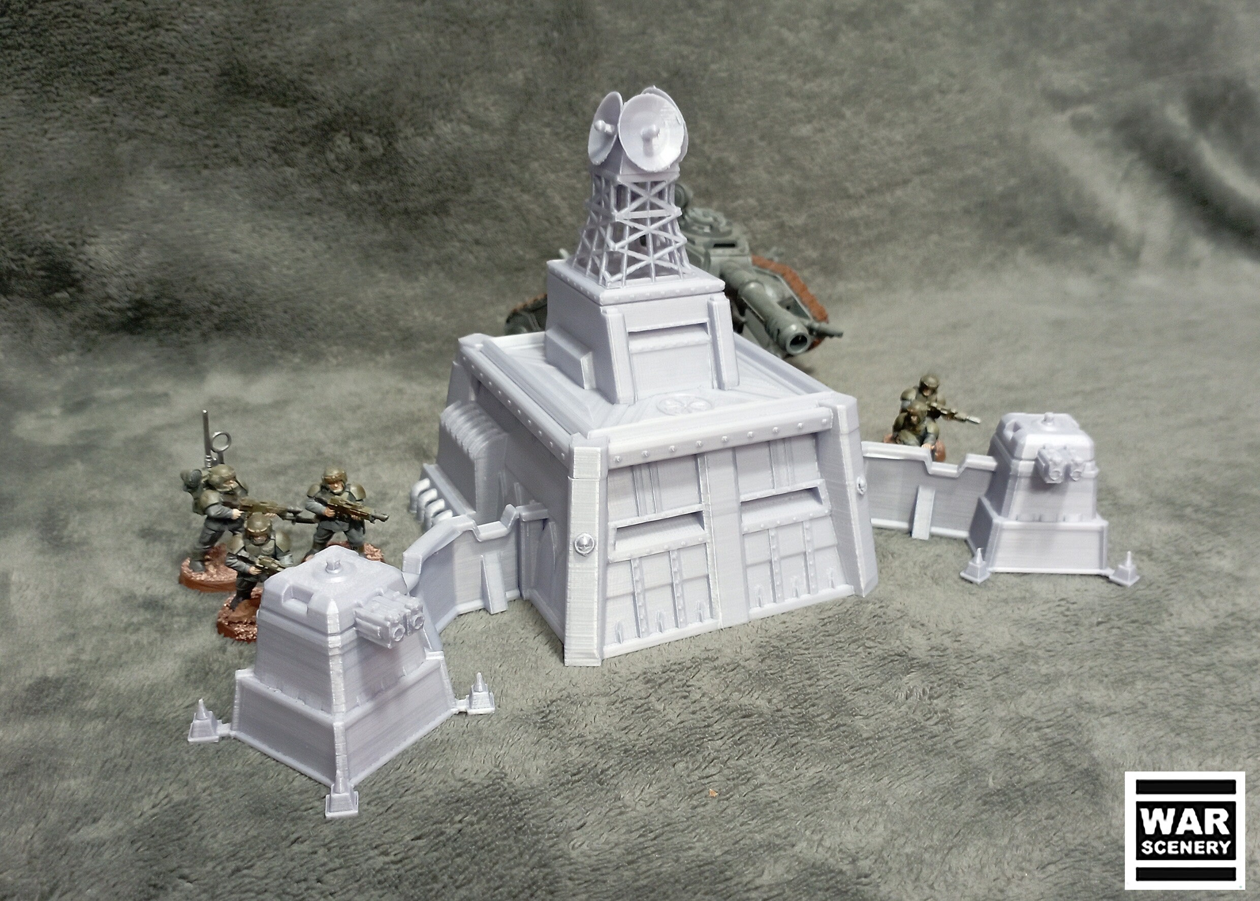 Armored Fortification 3D Printed Terrain Model for Tabletop - Etsy Canada