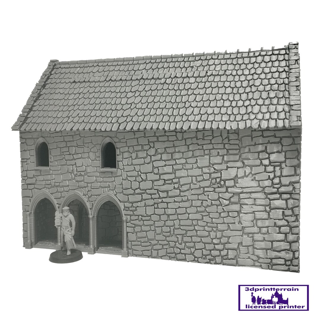 Monastery House 2 - Religious Buildings - Medieval Age - Diorama Pieces ...