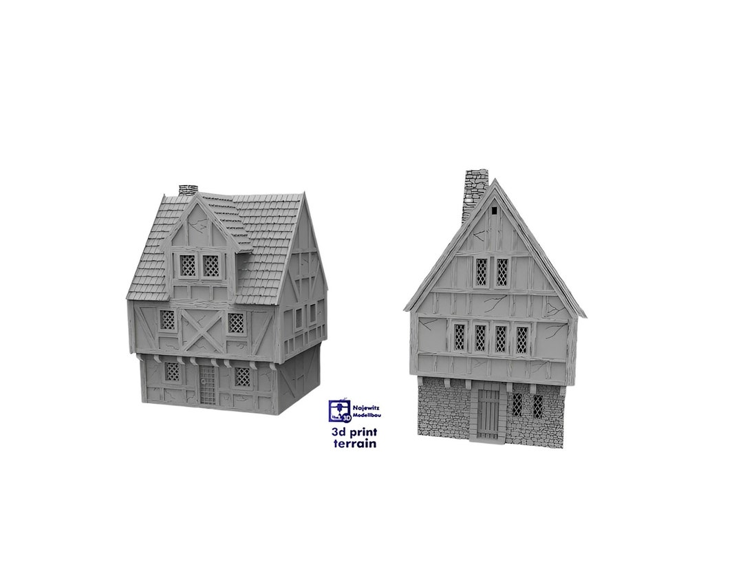 Medieval Houses- Medieval Tabletop and Modeling, Diorama Model Medieval ...