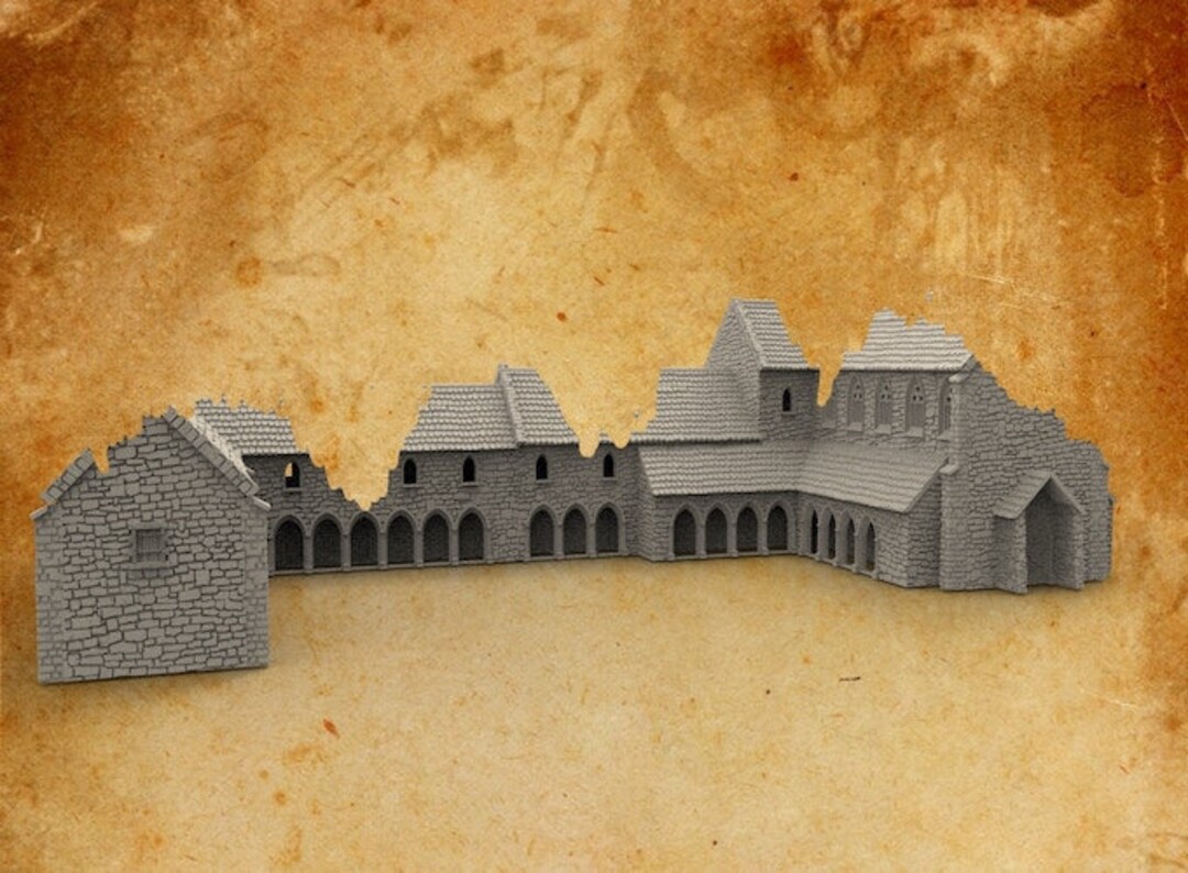 Monastery Destroyed - Medieval Londong Bridge, Tabletop and Modeling ...