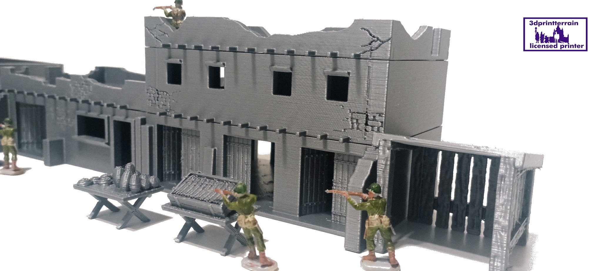 Town Comercial Buildings - Medium Desert House, Model B, [2x], 3D ...